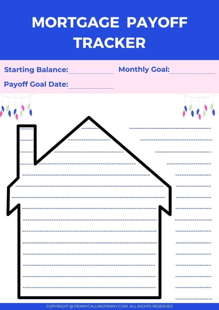 Best Debt Payoff Coloring Sheets and Savings Printables | Penny Calling ...