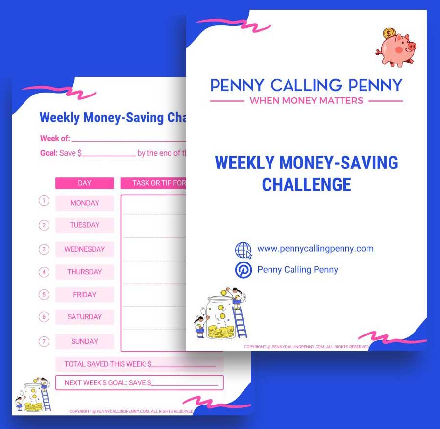 Weekly Money Saving Challenge To Try In 2024 (Free Printable) | Penny ...
